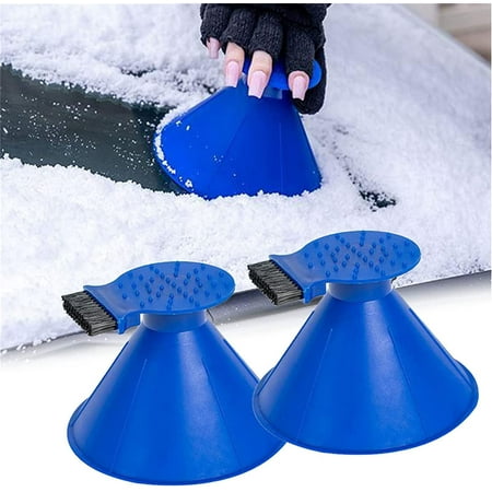 4-in-1 Ice Scraper Breaker Brush and Funnel/Ice-Easy Deluxe Scraper ...