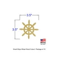 Unfinished Ships Wheel Wood Cutout (1/8” Thickness, Small 3.5" x 3.5 ...