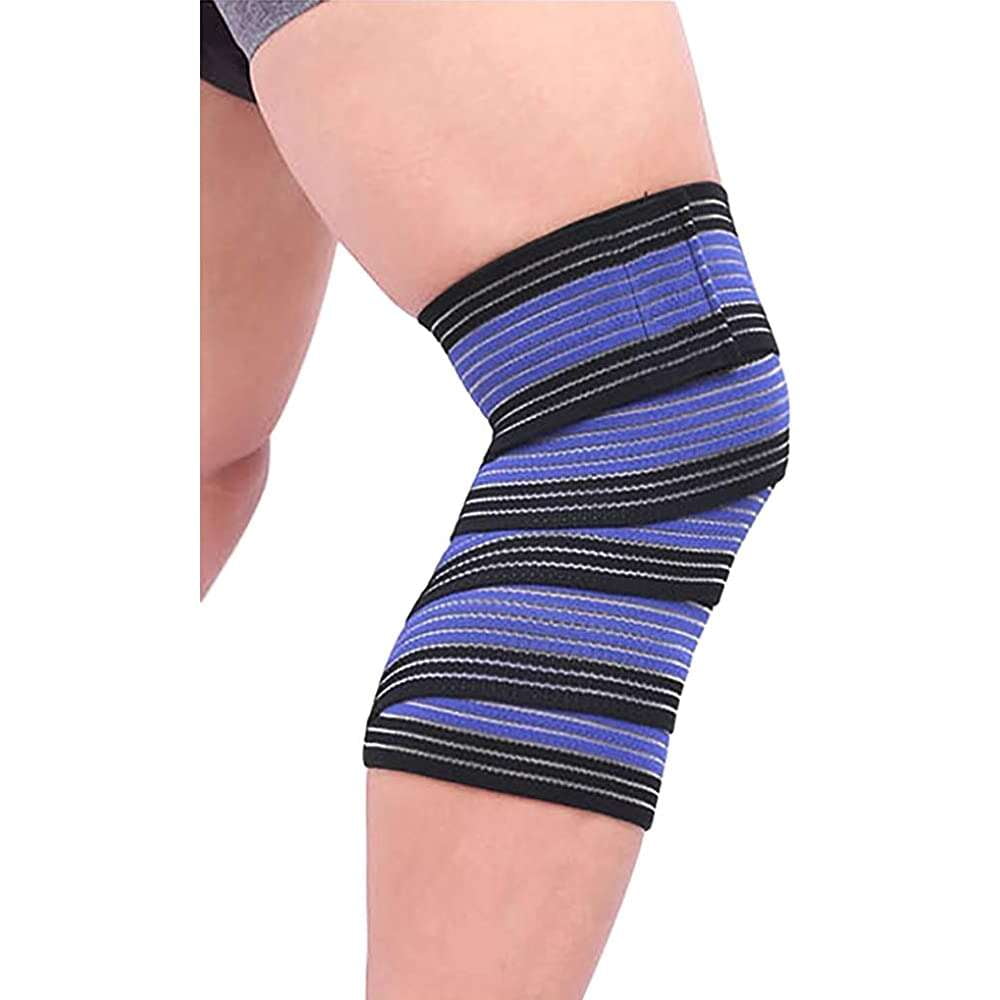 Jayli Elastic Knee Compression Bandage Wrap Support for Legs, Thighs ...