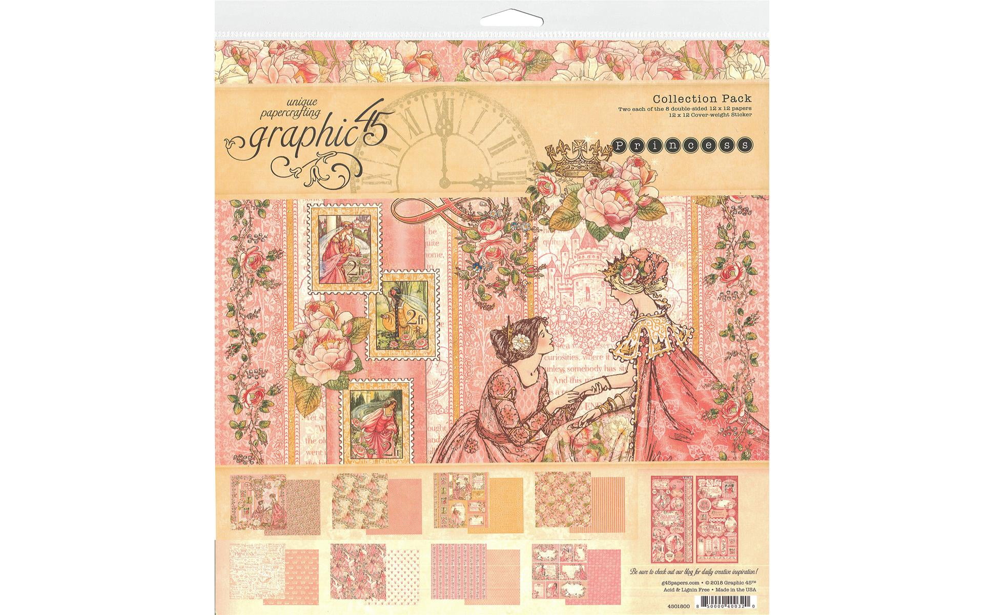 Graphic 45 Princess Paper Pad 12x12 - Walmart.com