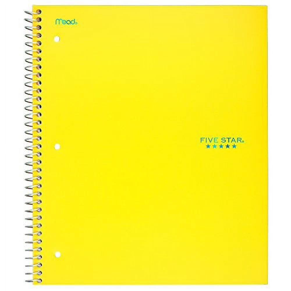 Five Star Spiral Notebook, 1 Subject, Graph Ruled Paper, 100 Sheets, 11 ...