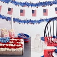 4th of July Tricolor Ribbons, 2m (6.6FT) Plastic Star Pattern ...