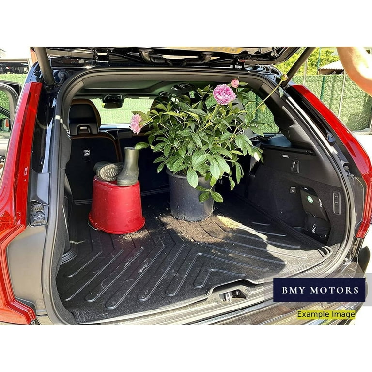 Car Floor Mats Cargo Liner Full Set Compatible for Toyota Land Cruiser Prado 2009 2023 Waterproof All Weather Black