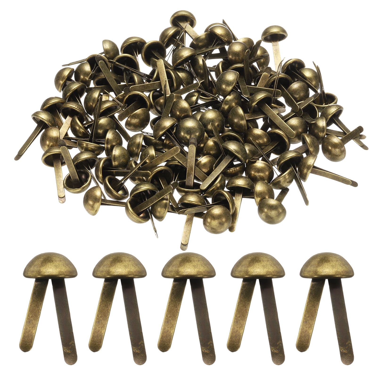 8mm Round Brad Fasteners LLY 500PCS Mini Paper Brads, Paper Fasteners ...