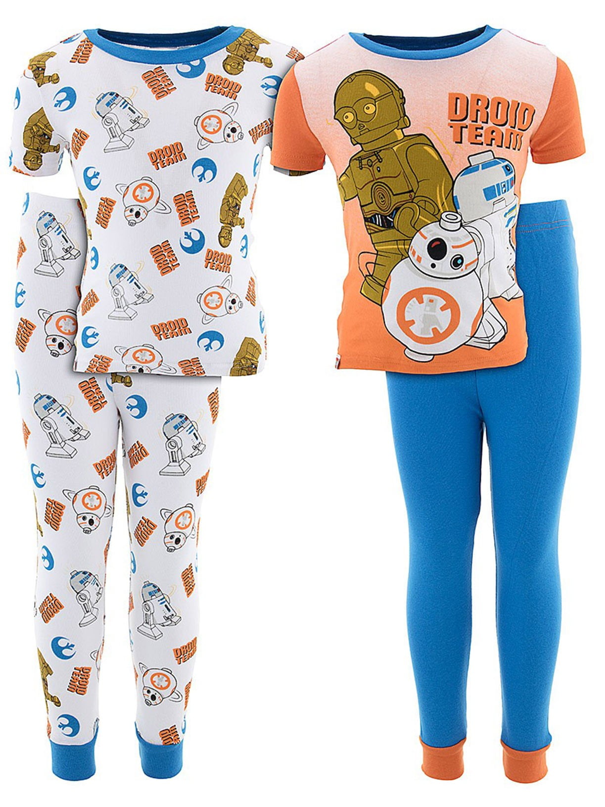 Star Wars Boys Droid Team Cotton 2-Pack Pajamas - Walmart.com