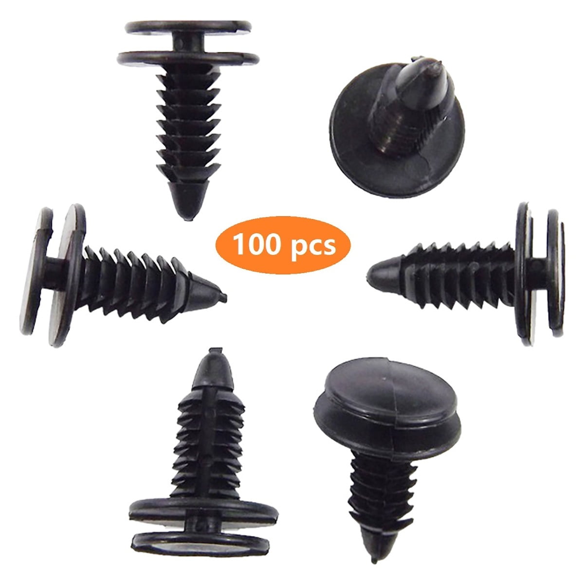 Plastic Rivet Clips Push Type Retainer Fastener Bumper Pin for 8mm 0 ...