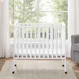 Delta Children Lee Portable Folding Mini Crib with 1.5-Inch Mattress ...