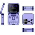 2024 New Mini Flip Mobile Phone i17 pro/i16 pro 2 SIM Card Small ...