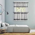 Barn Door Kitchen Curtains Set for Windows, Vintage Grey Farmhouse ...