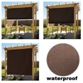 EZ2hang Waterproof 8x8ft Coffee Adjustable Side SunShade Panel Wall for ...