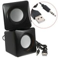 GJX 2026 New 1 Pair of Mini Wired Speaker Desktop Usb Computer Speaker ...