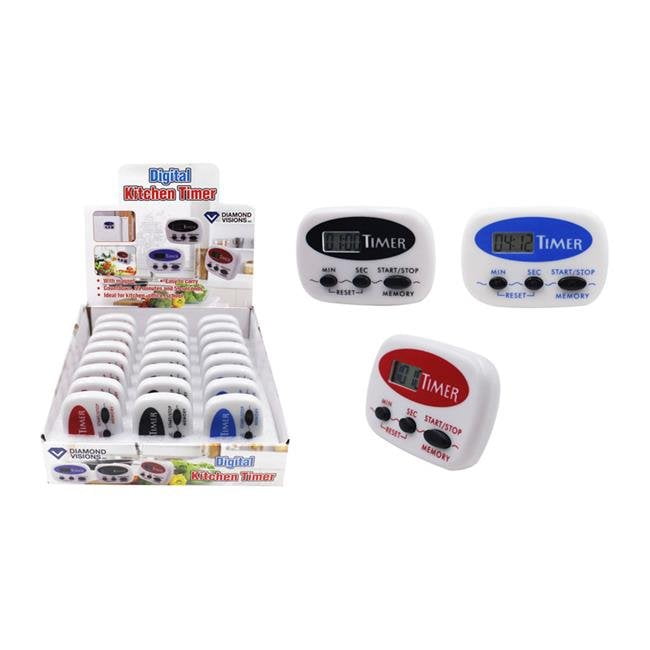 Diamond Visions 9017035 Digital Plastic Timer - Case of 24 - Walmart.com