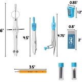 Mr. Pen- Geometry Set, 13 pcs, Geometry Kit Set with Shatterproof ...