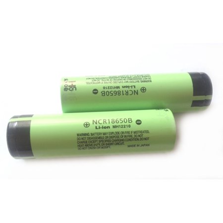 Panasonic Ncr18650b 18650 3400mah High Drain Flat Top Battery