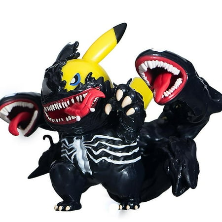 Pookemon Anime Action Marvel Venom Carnage Cosplay Pikachu Pvc Red/2 ...