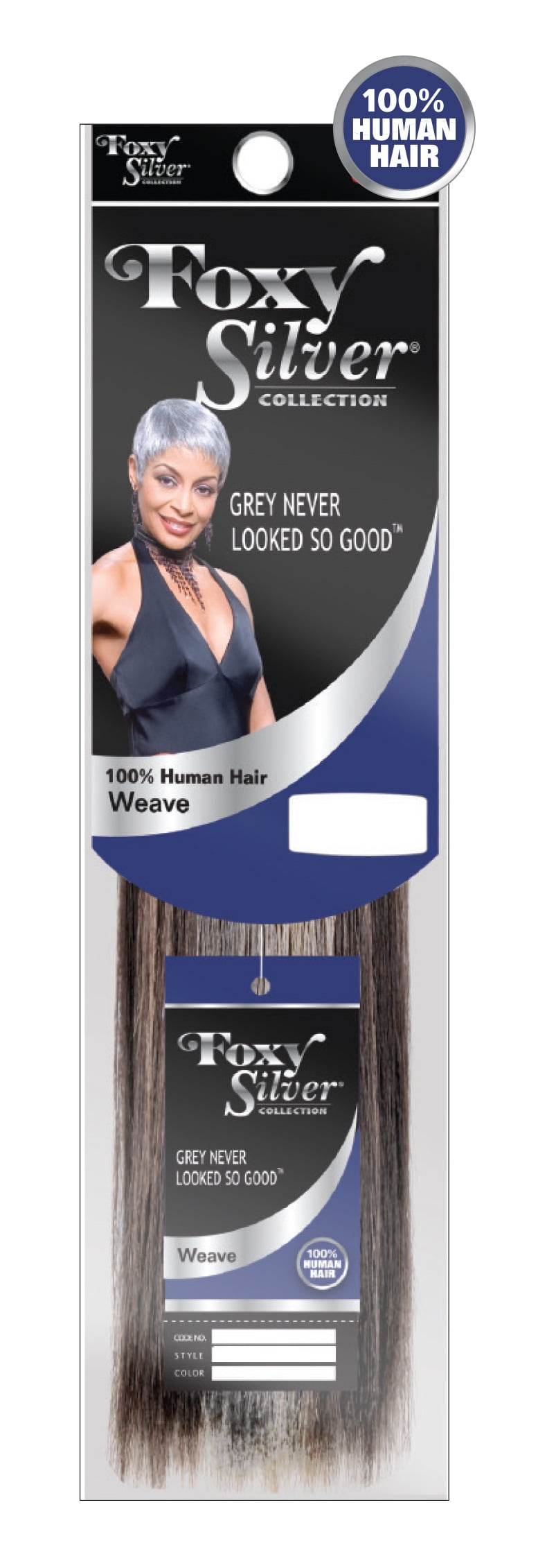 Foxy Silver Yaki 12" Weave Hh - Color SILVER - Walmart.com
