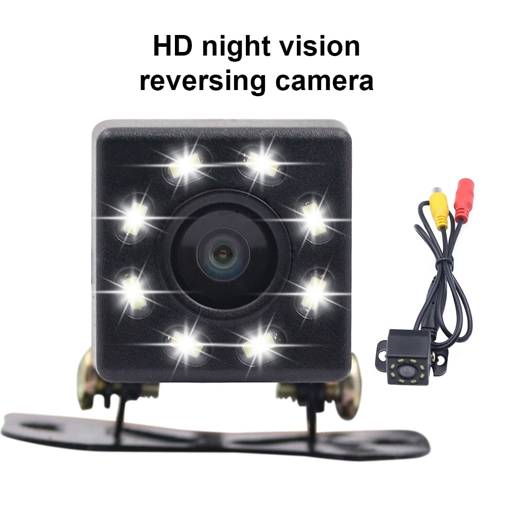 SPRING PARK Car Reverse Camera Video Recorder 8 LEDs Night Vision Rear ...