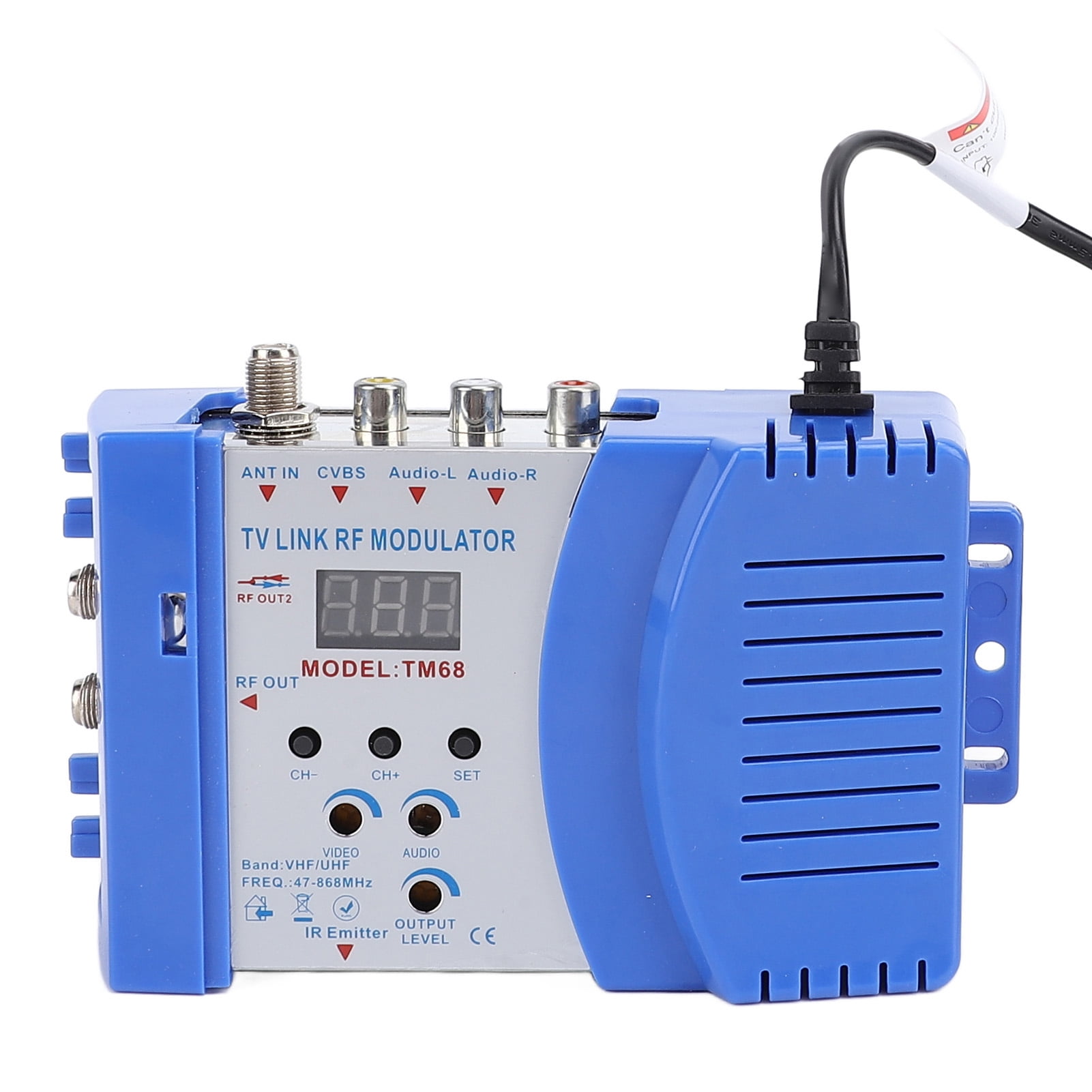 RF Modulator Coax Adapter VHF UHF SDR Converter with Antenna in Out and ...