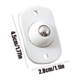 4 Pcs White Self Adhesive Casters Wheels Appliance Rollers Appliance ...