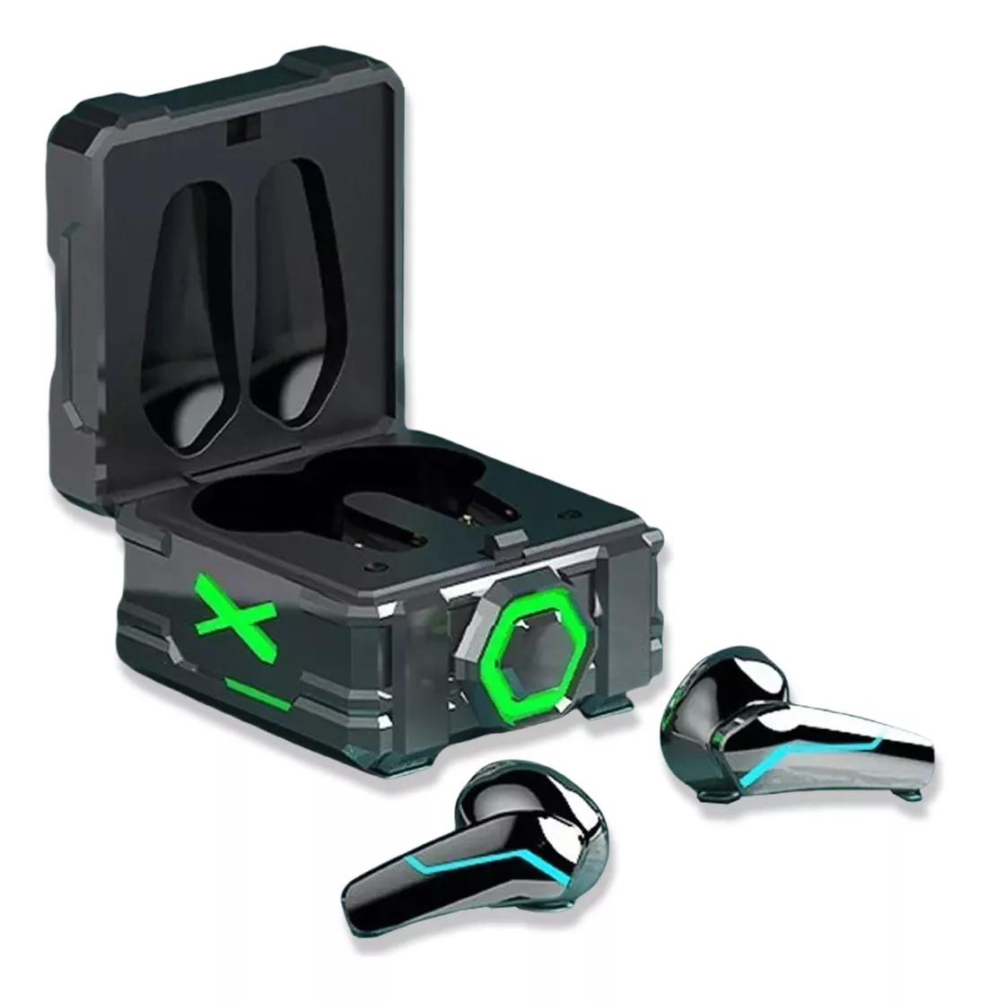 Audífonos Bluetooth Gamer In-ear Reducción Ruido Impermeable Luz Negro ...