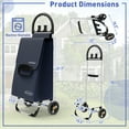 Costway Collapsible and Portable Grocery Carrier Folding Shopping Cart ... Costway Collapsible and Portable Grocery Carrier Folding Shopping Cart ...