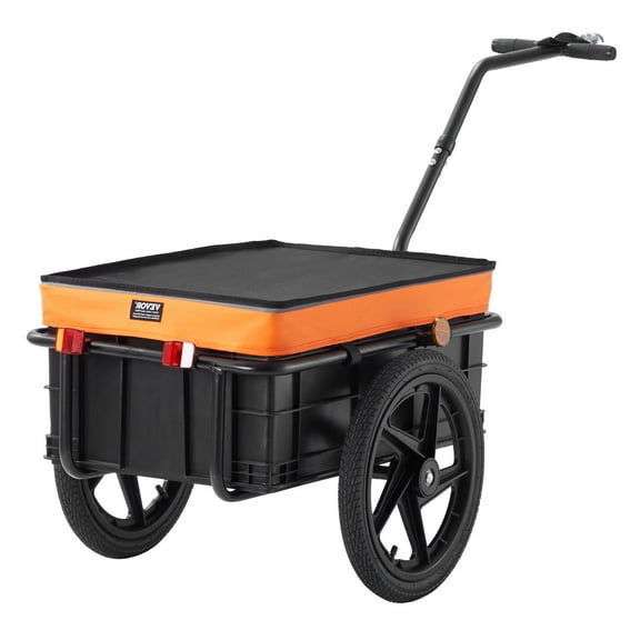 Heavy Duty Bike Cargo Trailer 100 lbs Capacity Foldable Compact Storage ...