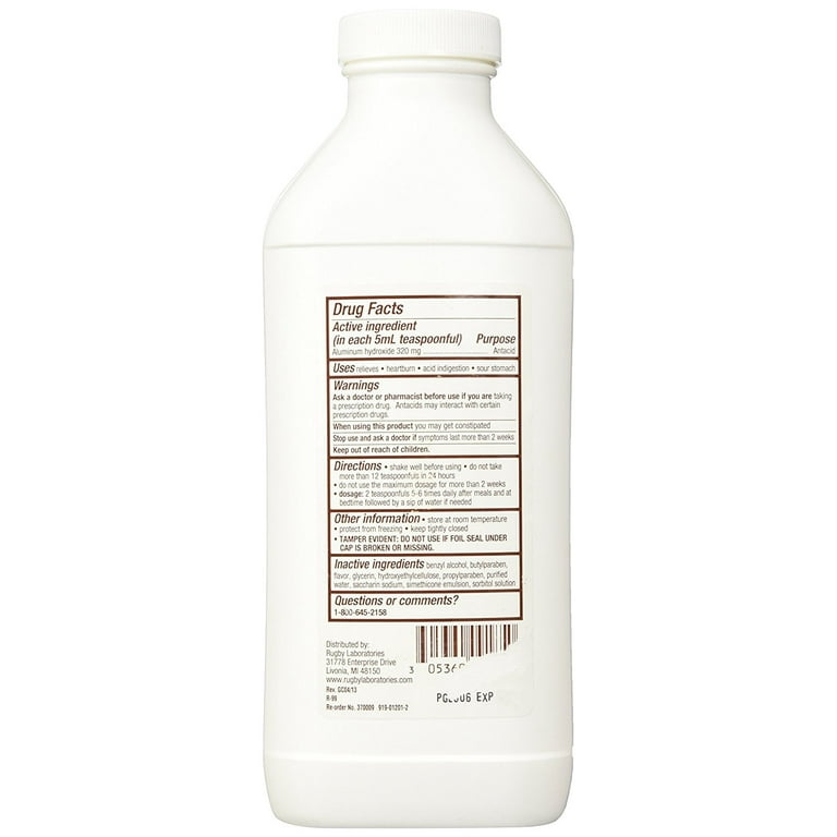 Aluminum Hydroxide Gel 16 Oz