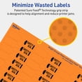 Avery Printable Barbell Labels, Bright Orange, 0.5" x 2.5", 3,600ct ...