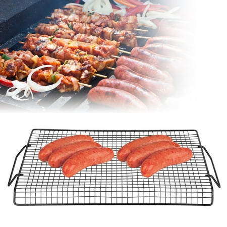 LYUMO Barbecue Net,Barbecue Mesh,Portable Handle Iron Non-Stick BBQ ...