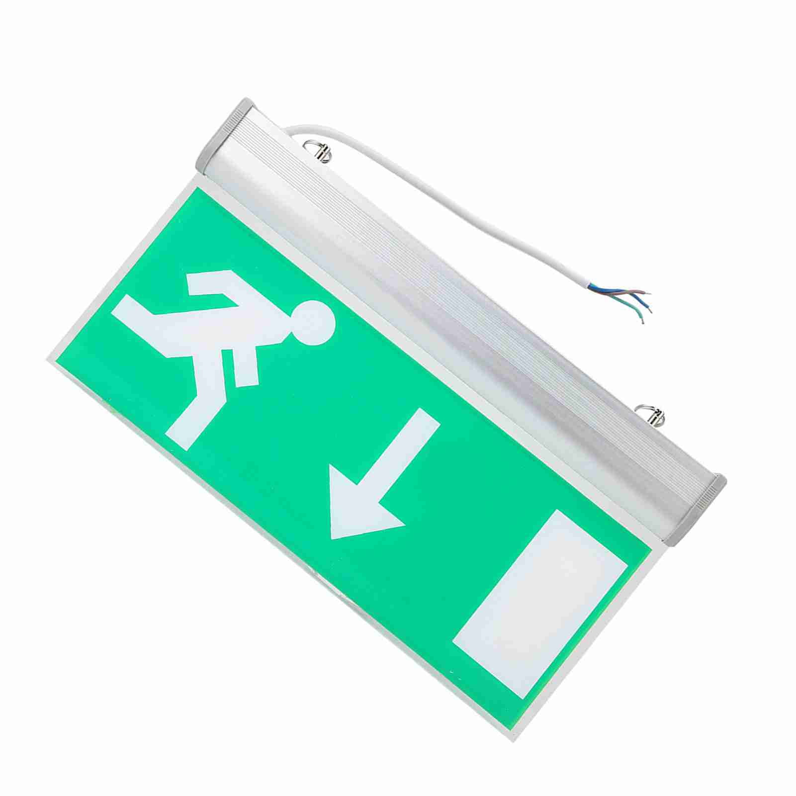 Luz de salida de emergencia LED Señal de iluminación acrílica Seguridad ...