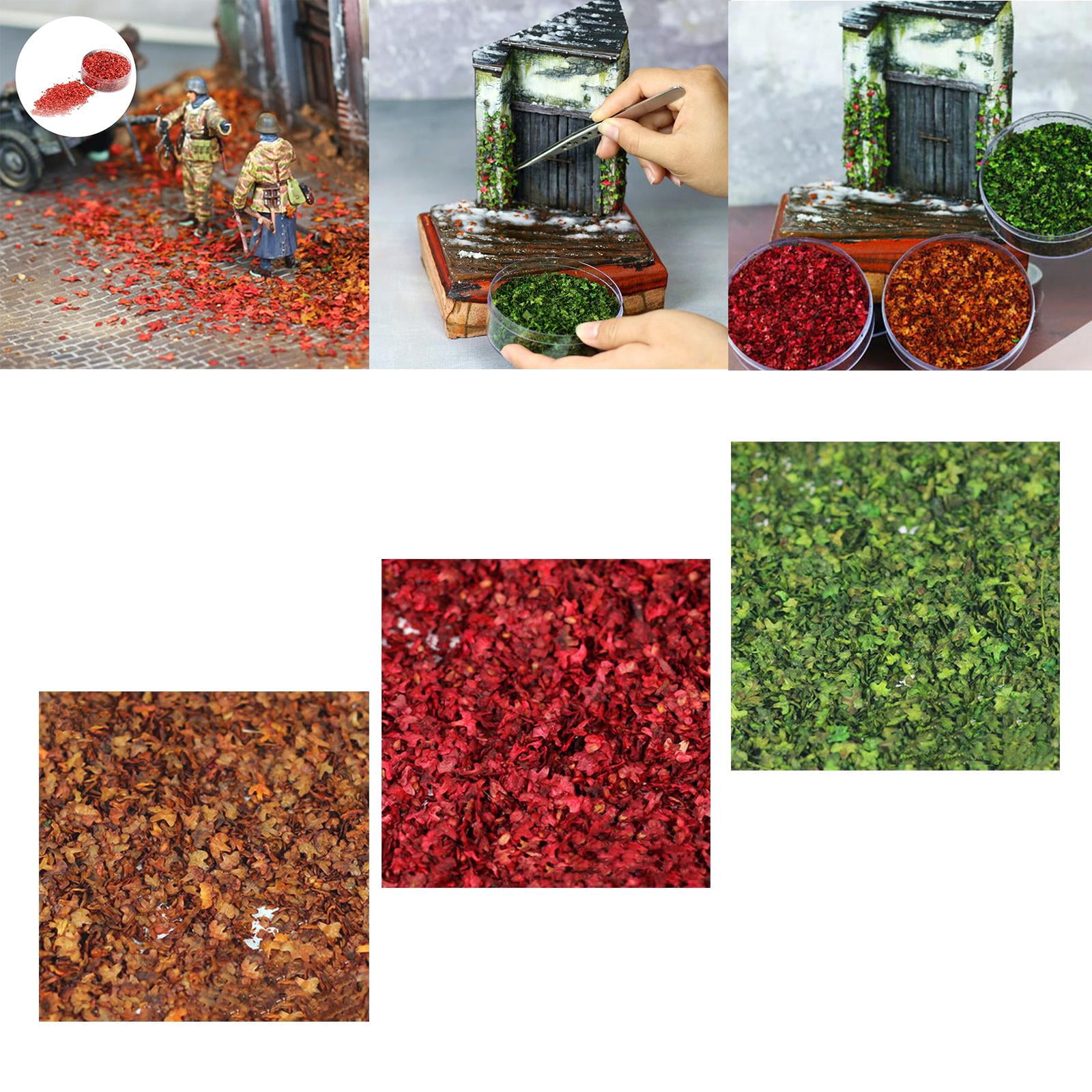 3 Boxes 120g Mini Miniature Leaf Model Railway Architecture Micro ...