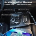 4 in 1 retractable starry sky car charger, multifunctional retractable ...