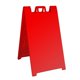 Plasticade Signicade A Frame Plain Portable Folding Sidewalk Sign, Red ...