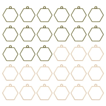 Ice Resin Milan Bezels Closed Back Square Small-Antique Bronze ...