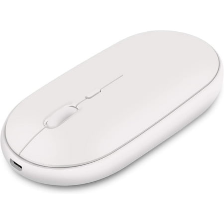 Rechargeable Wireless Mouse, 2.4G Ultra-thin Computer Mouse, Optical ...