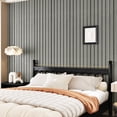 Grey Slat Wall Panel Fluted Wall Panels Peel and Stick Flexible ...