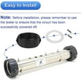 2'' Spa Hot Tub Heater Split Nut Unions with O-Rings, Replacement for ...