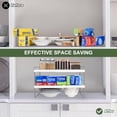 3 Tier Expandable Kitchen Wrap & Foil Organizer Rack, Height & Width ...