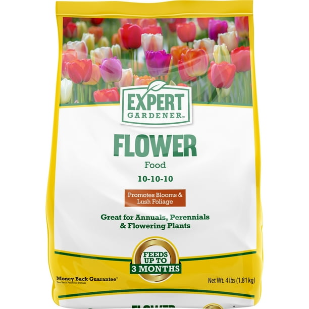 Expert Gardener Flower Plant Food Fertilizer 10-10-10, 4 lb. - Walmart.com