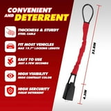 "FIRESHEL Anti-Theft Security Steering Lock, 5mm Steel Wire, Universal ...