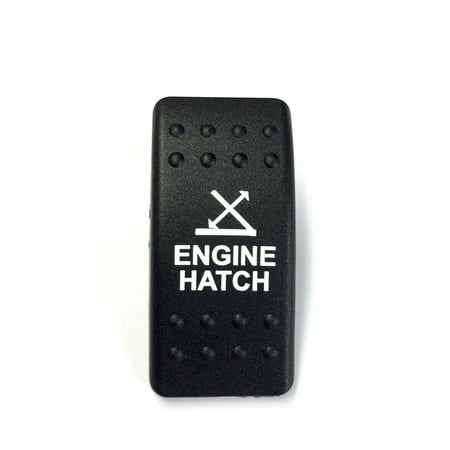 Southern Marine Euro Rocker Switch Cover with Text, Black with Blue ...