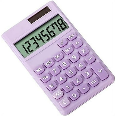 SHAR (Purple) Mini Solar Computer, Basic Calculator, Simple Graphing ...