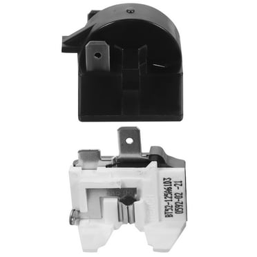 Refrigerator PTC Starter Relay Replacement 4 Pins Compressor Overload ...