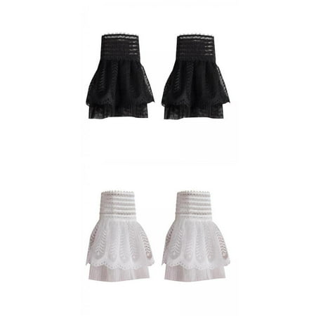 Fake Sleeves Ruched Fake Sleeves Wrist Cuffs Elegant Fake Cuffs ...