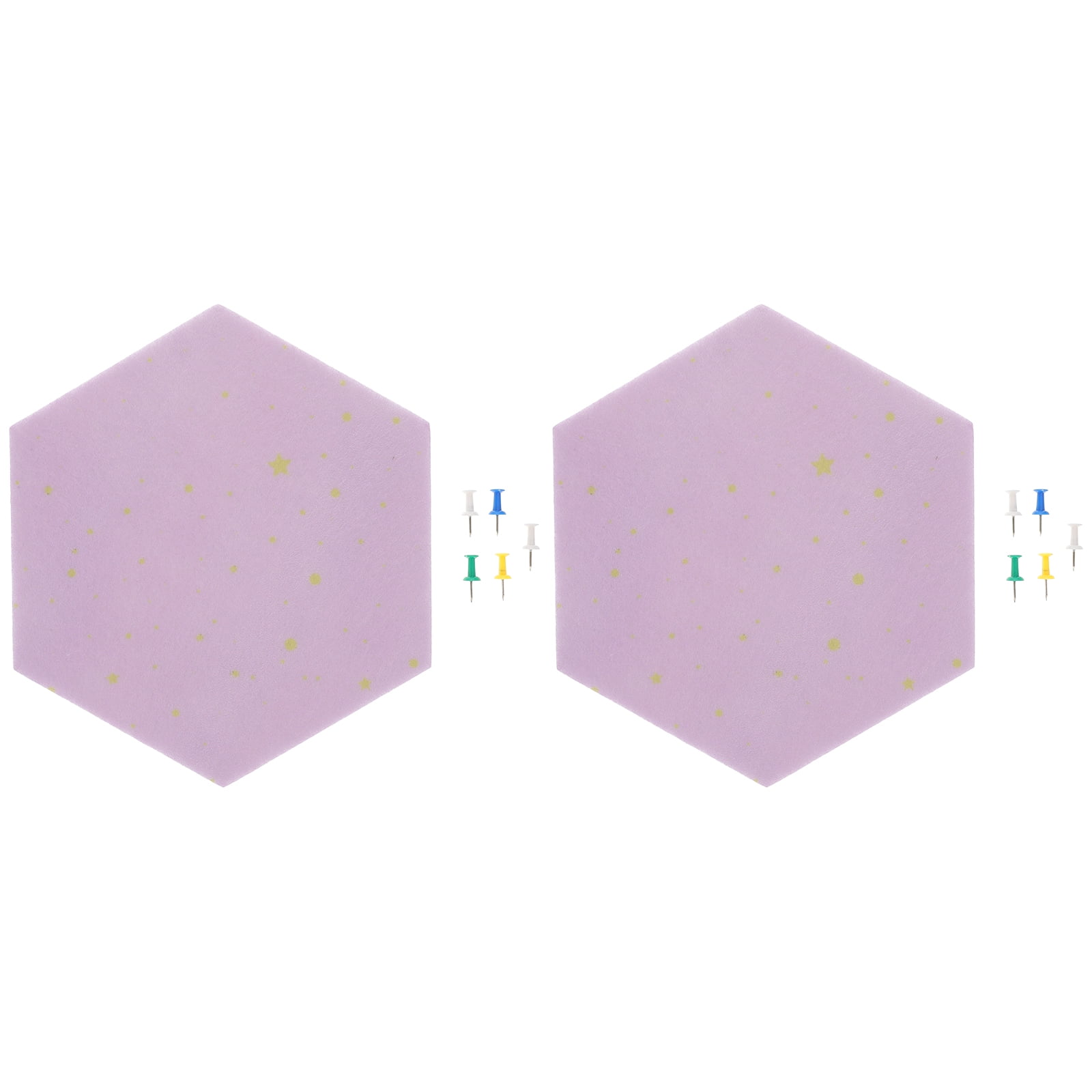 NUOLUX Board Felt Tiles Bulletin Hexagon Cork Wall Memo Pin Boards ...