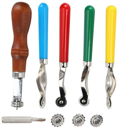 Leather Stitching Wheels,5Pcs Leather Over‑Stitch Marking Marking Wheel ...