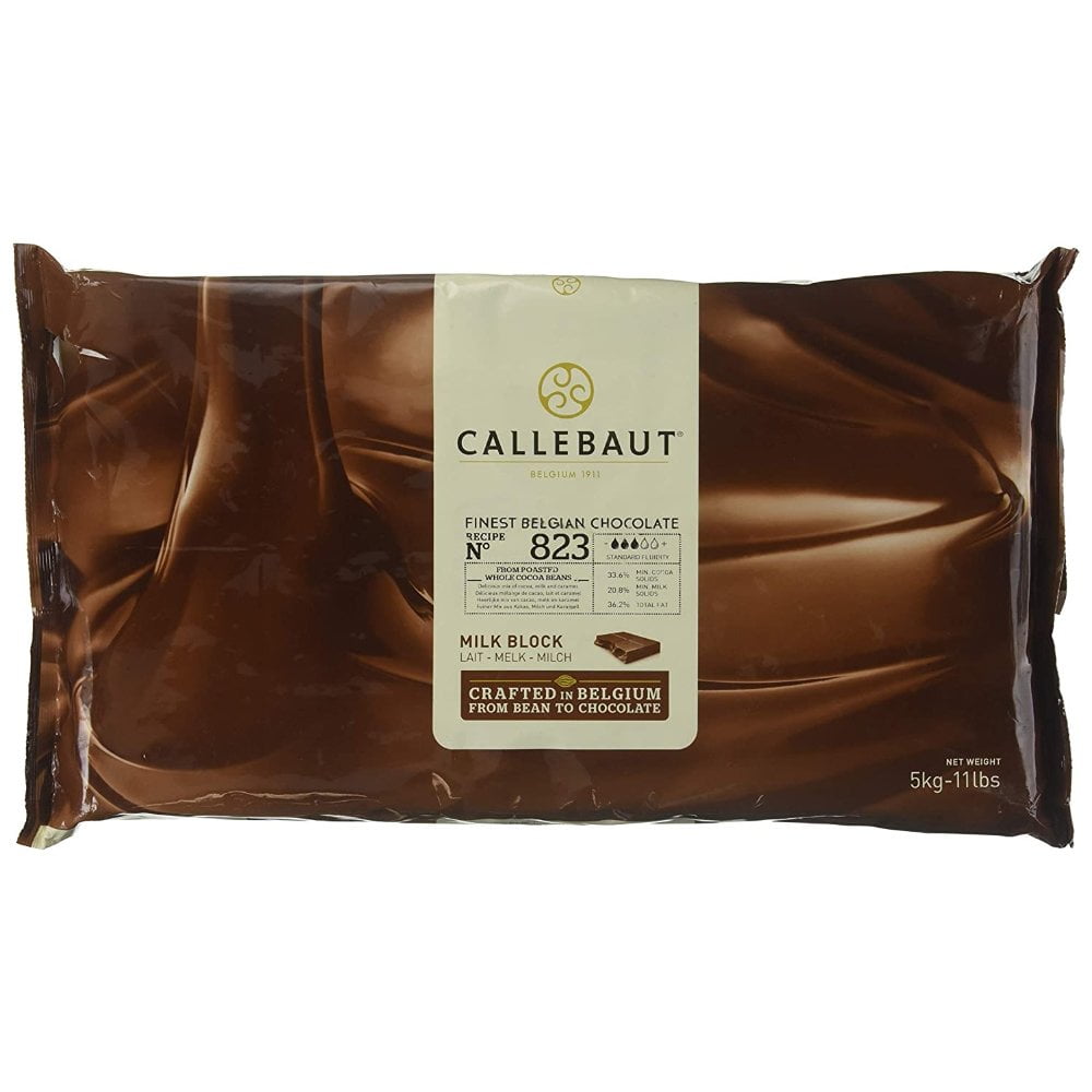 Callebaut Finest Belgian Milk Chocolate Blocks 5kg - For Baking Use ...