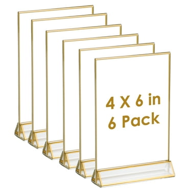 Fabulas Acrylic Sign Holder 8.5 x 11, Clear Plastic Sign Holders for ...