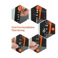 25Pack Tool-Free Hand‑Twist Rack Screws & 19" Square-Hole Cage Nuts ...