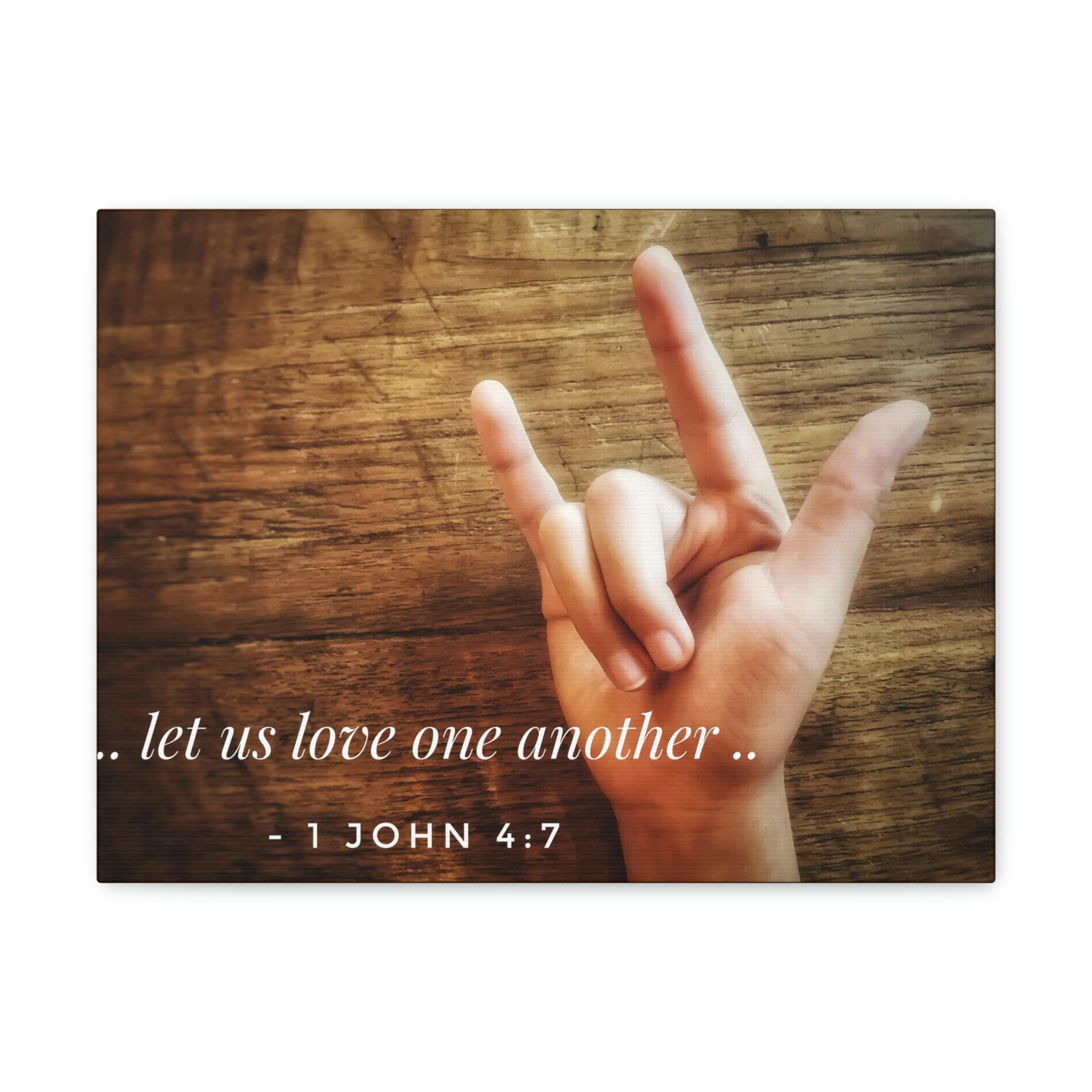 Scripture Walls Love One Another 1 John 4:7 Bible Verse Canvas ...